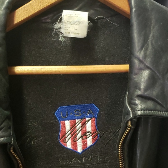 Gant | Jackets & Coats | Mens Gant Leather Jacket Large | Poshmark